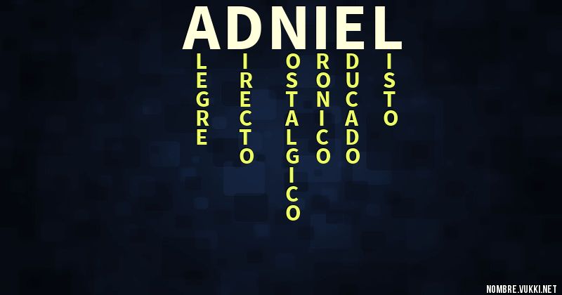 Qué significa adniel