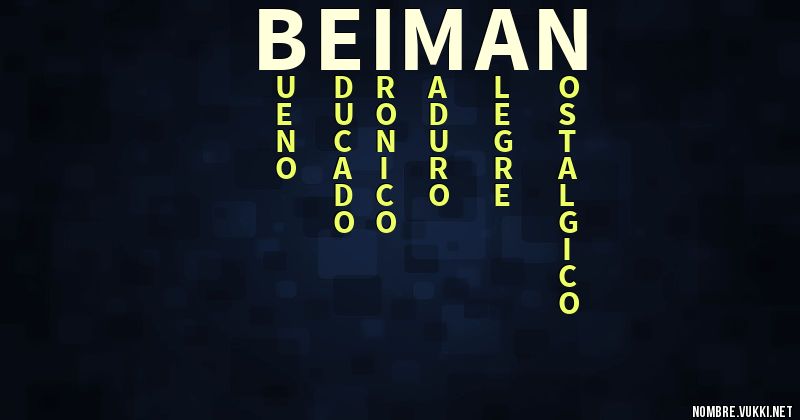 Qué significa beiman