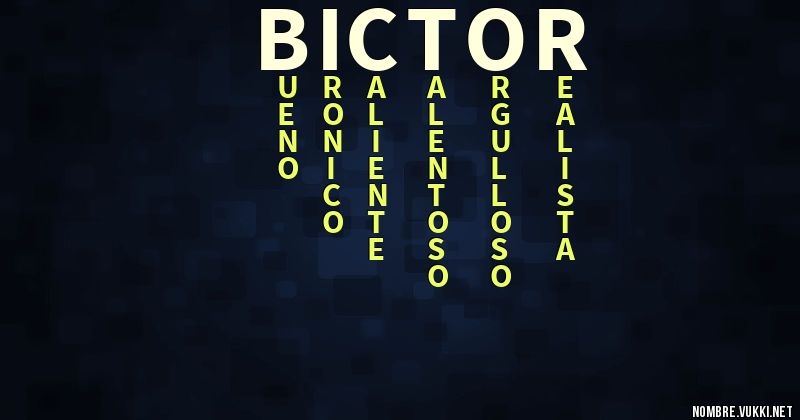 Qué significa bictor