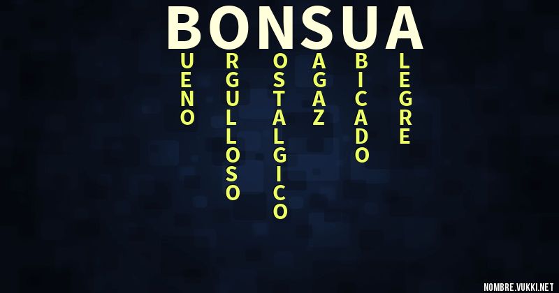 Qué significa bonsua