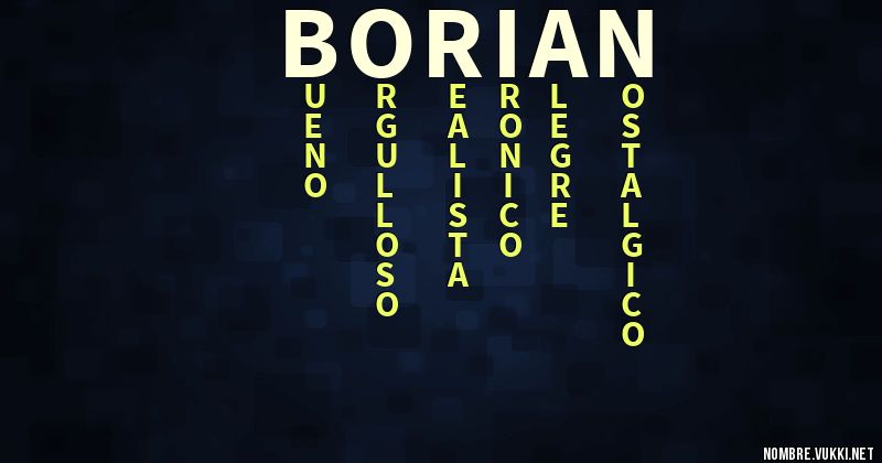Qué significa borian