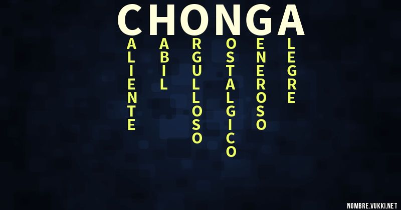 Qué significa chonga