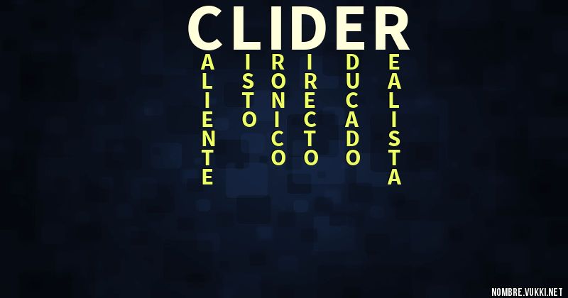 Qué significa clider