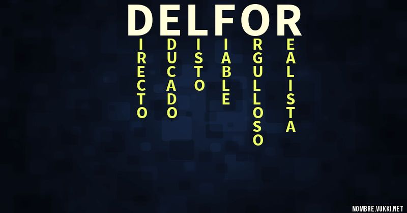 Qué significa delfor