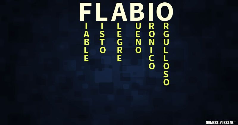 Qué significa flabio