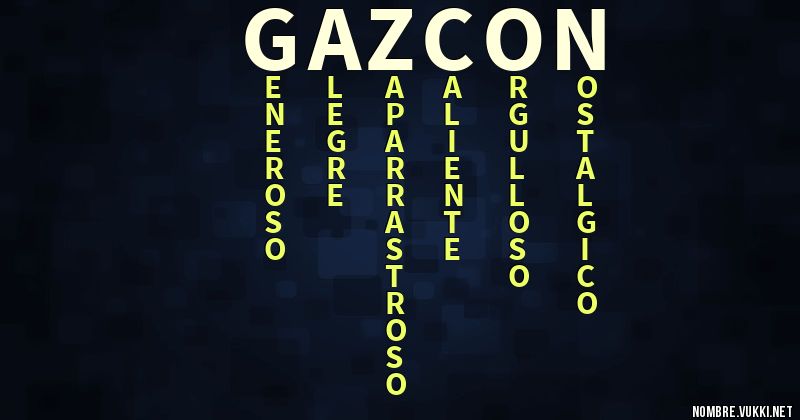 Qué significa gazcon
