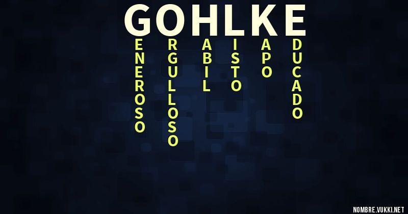Qué significa gohlke
