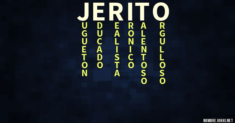 Qué significa jerito