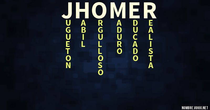 Qué significa jhomer