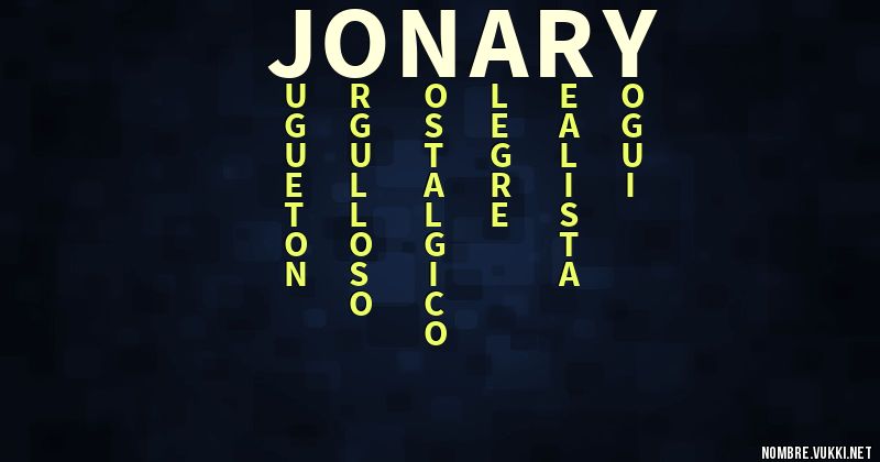 Qué significa jonary