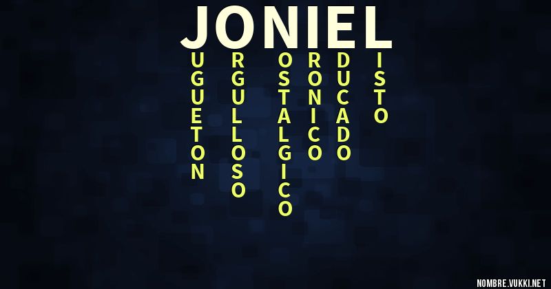 Qué significa joniel