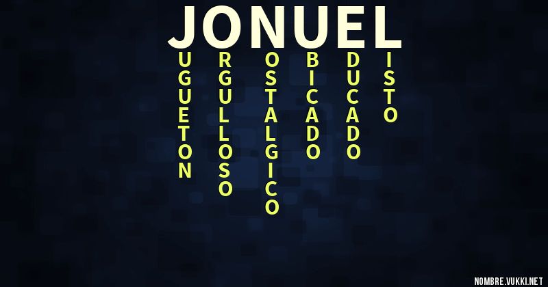 Qué significa jonuel