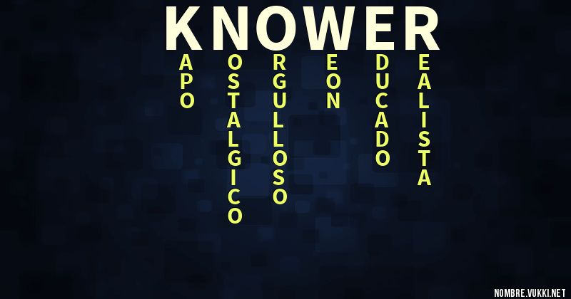 Qué significa knower