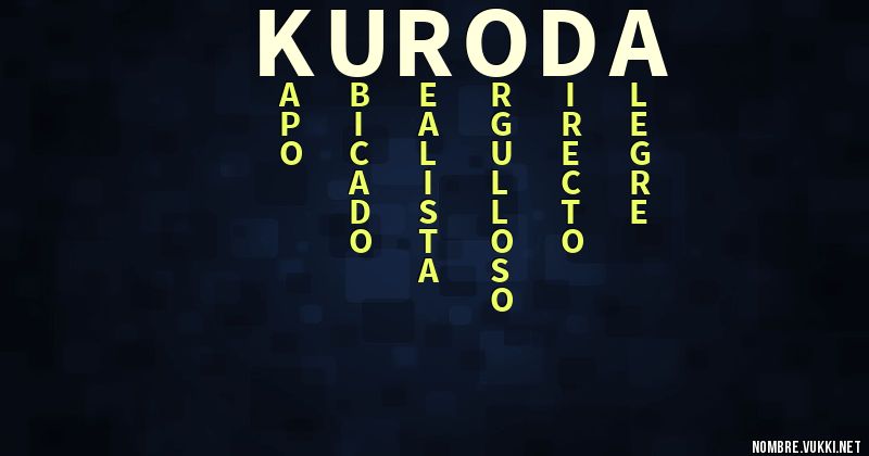 Qué significa kuroda