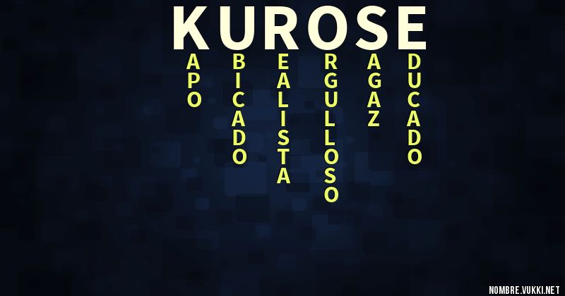 Qué significa kurose