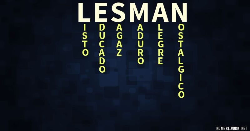 Qué significa lesman