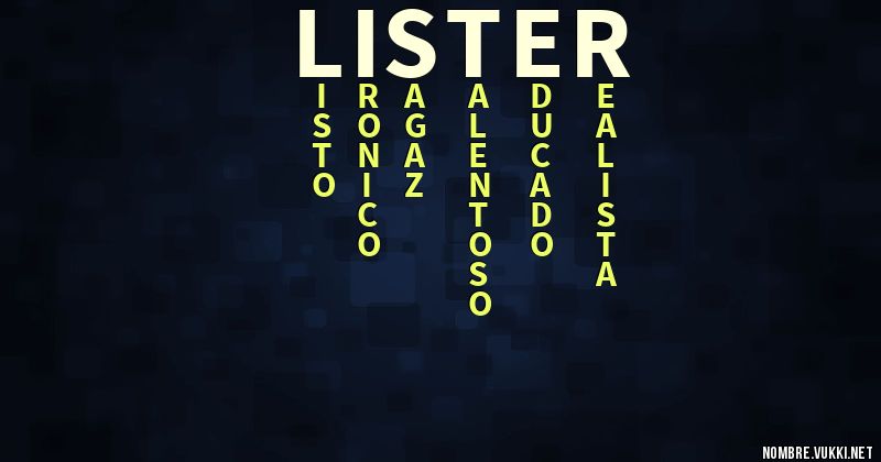 Qué significa lister