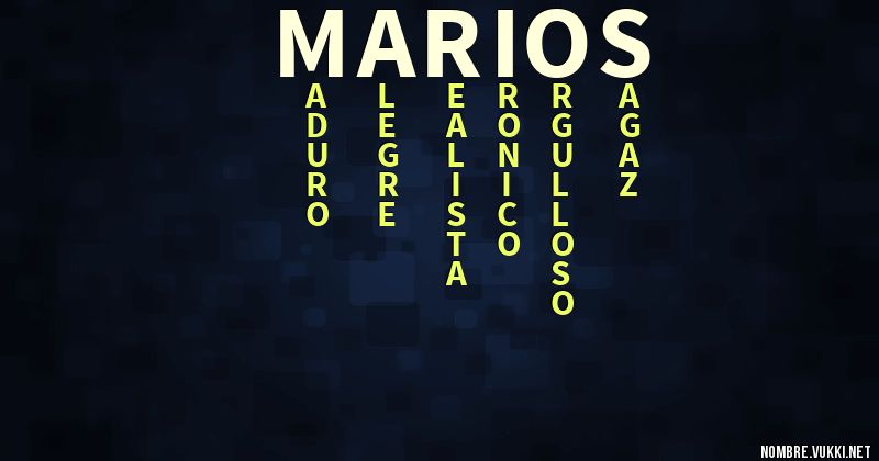 Qué significa marios