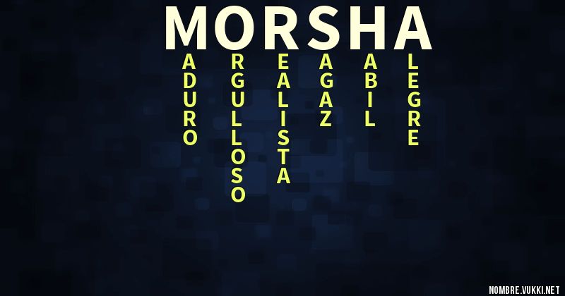 Qué significa morsha
