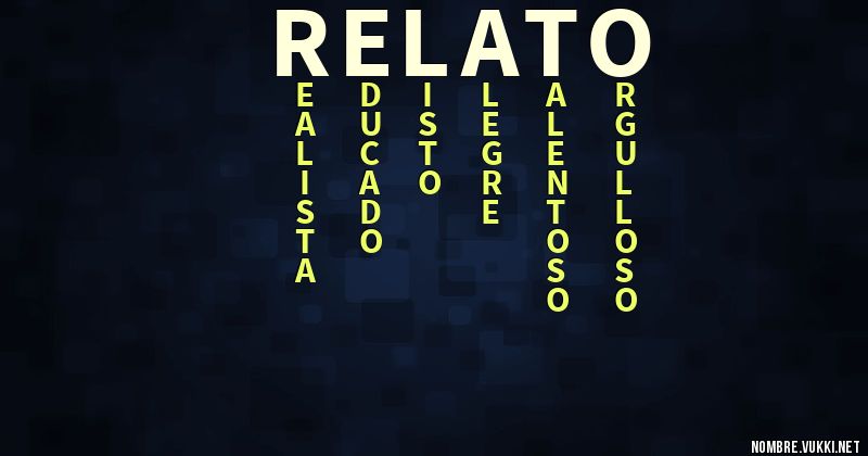 Qué significa relato