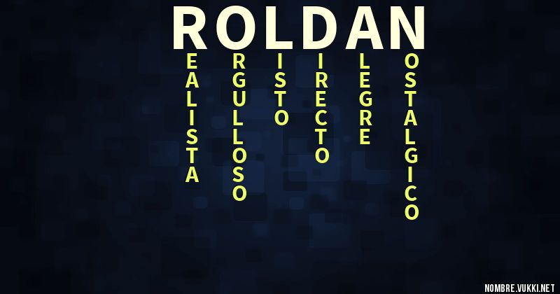 Qué significa roldan