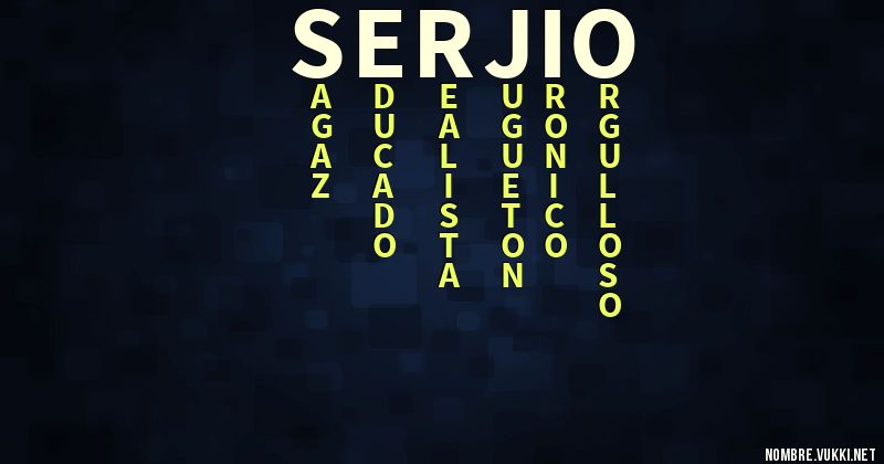 Qué significa serjio