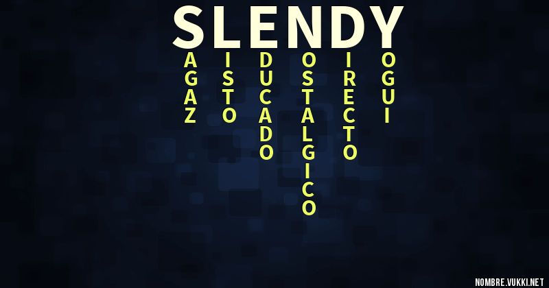 Qué significa slendy