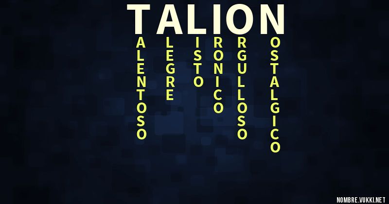 Qué significa talion