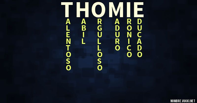 Qué significa thomie