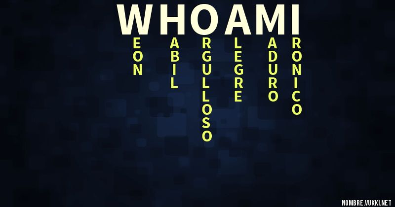 Qué significa whoami