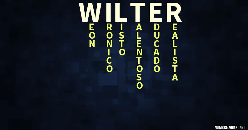 Qué significa wilter