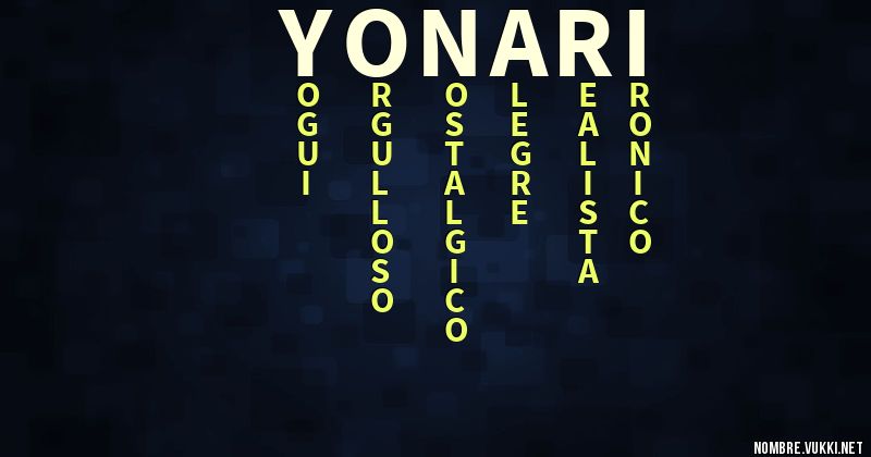 Qué significa yonari