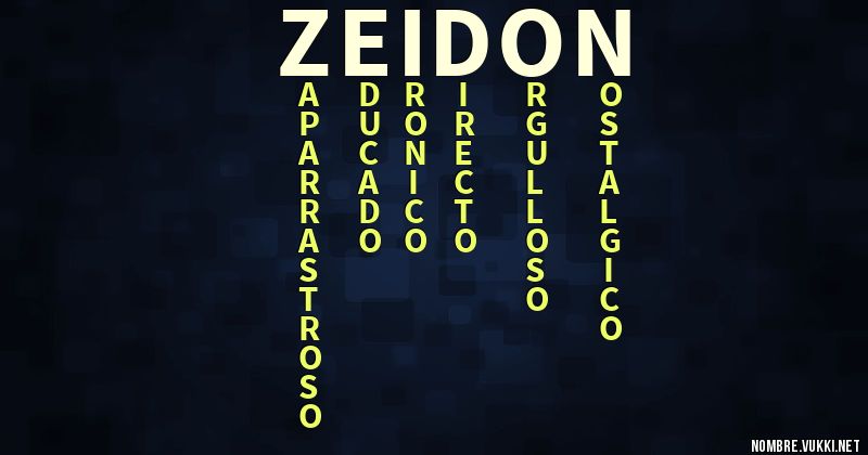 Qué significa zeidon