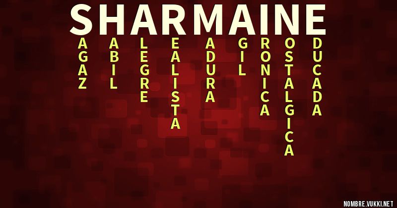 Qué significa sharmaine