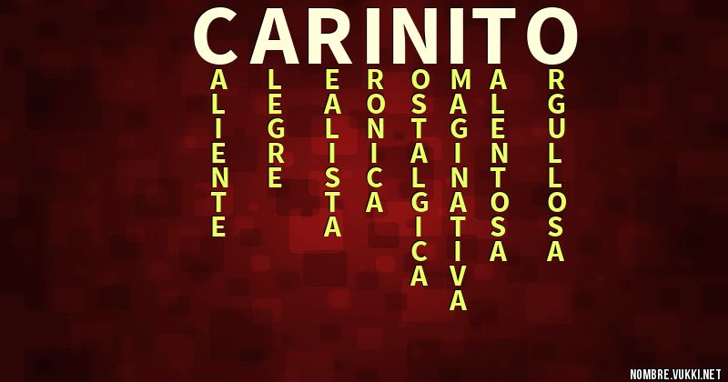 Qué significa carinito