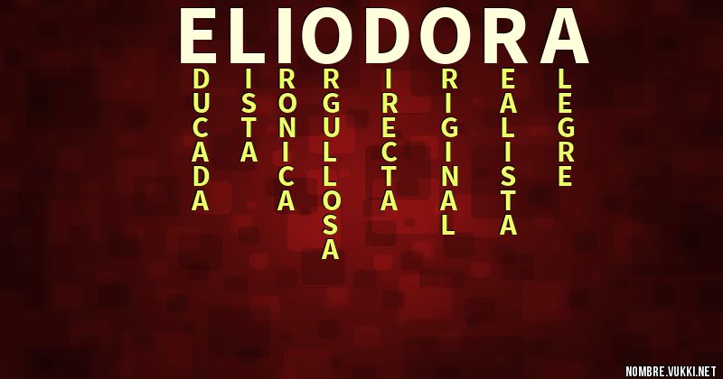 Qué significa eliodora
