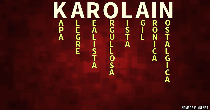 Qué significa karolain