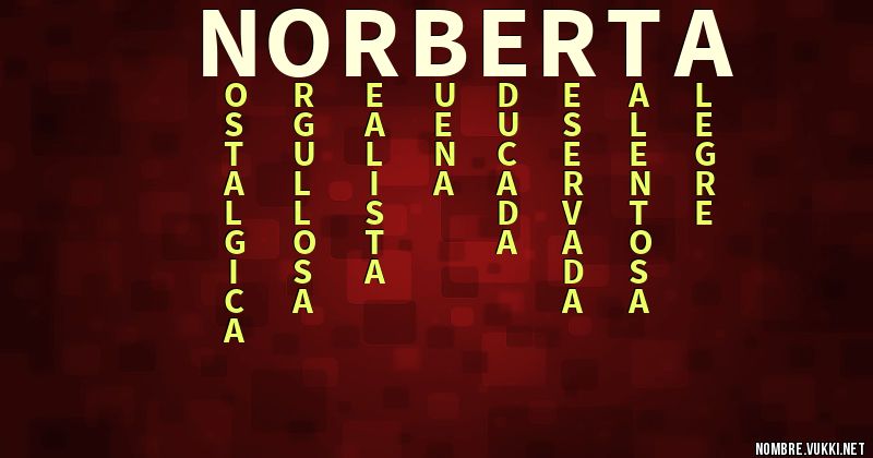 Qué significa norberta