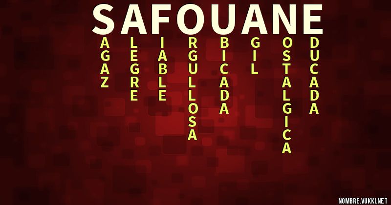 Qué significa safouane