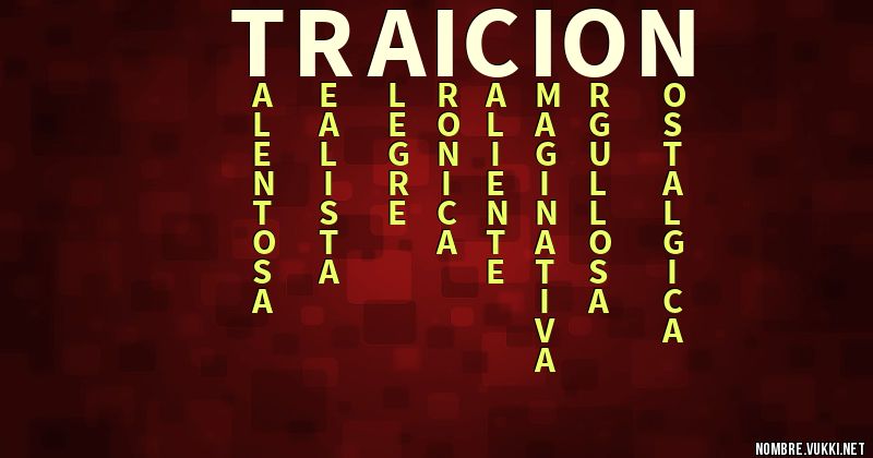 Qué significa traicion
