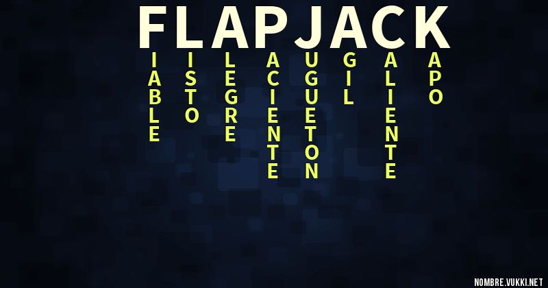 Qué significa flapjack