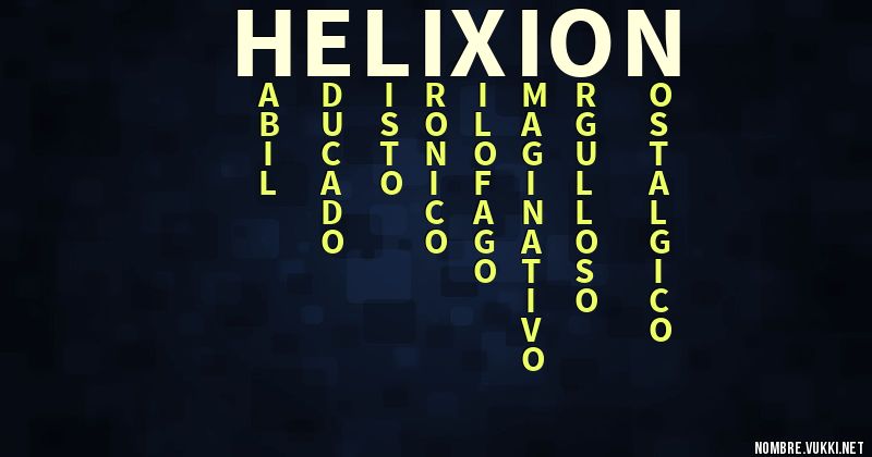 Qué significa helixion