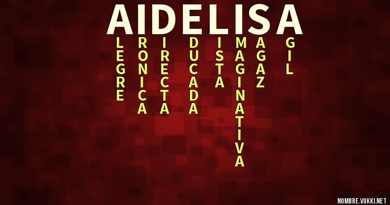 Qué significa aidelisa