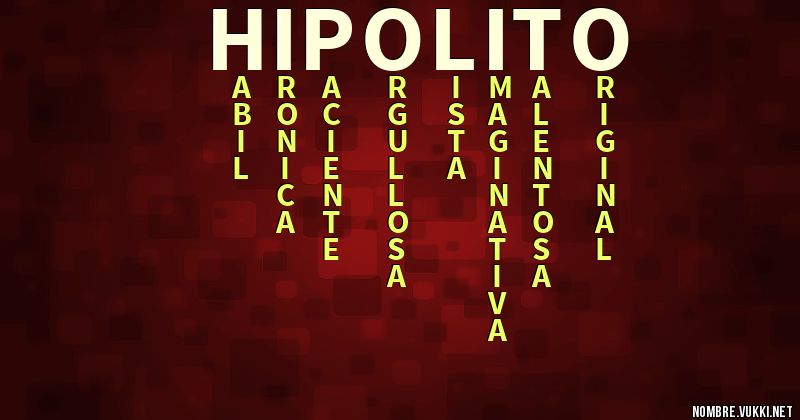 Qué significa hipólito