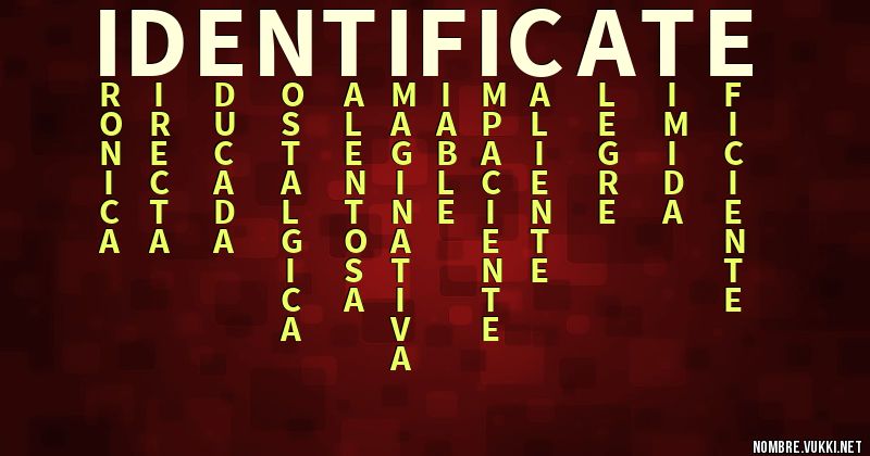 Qué significa identificate