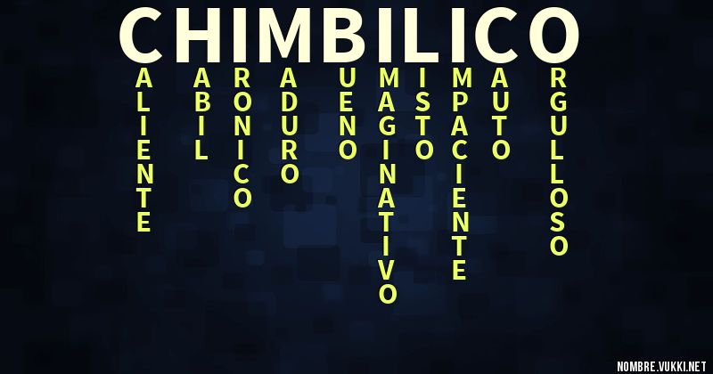 Qué significa chimbilico