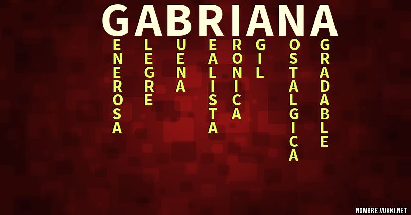 Qué significa gabriana