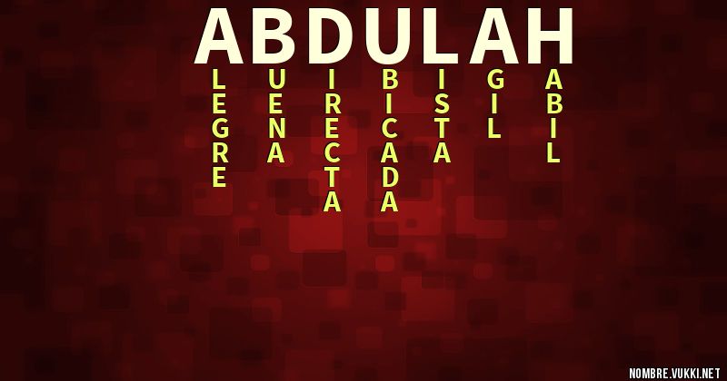 Qué significa abdulah