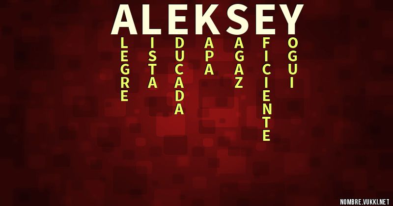 Qué significa aleksey