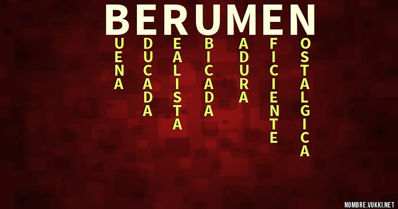 Qué significa berumen